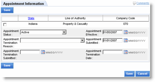 Licensing: Appointment Information